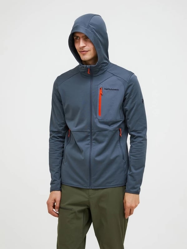 Peak Performance Utility Light Zip Hood Fleece Heren online kopen